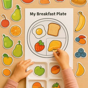 My Breakfast Plate Printable, Healthy Eating Activity, Montessori ...