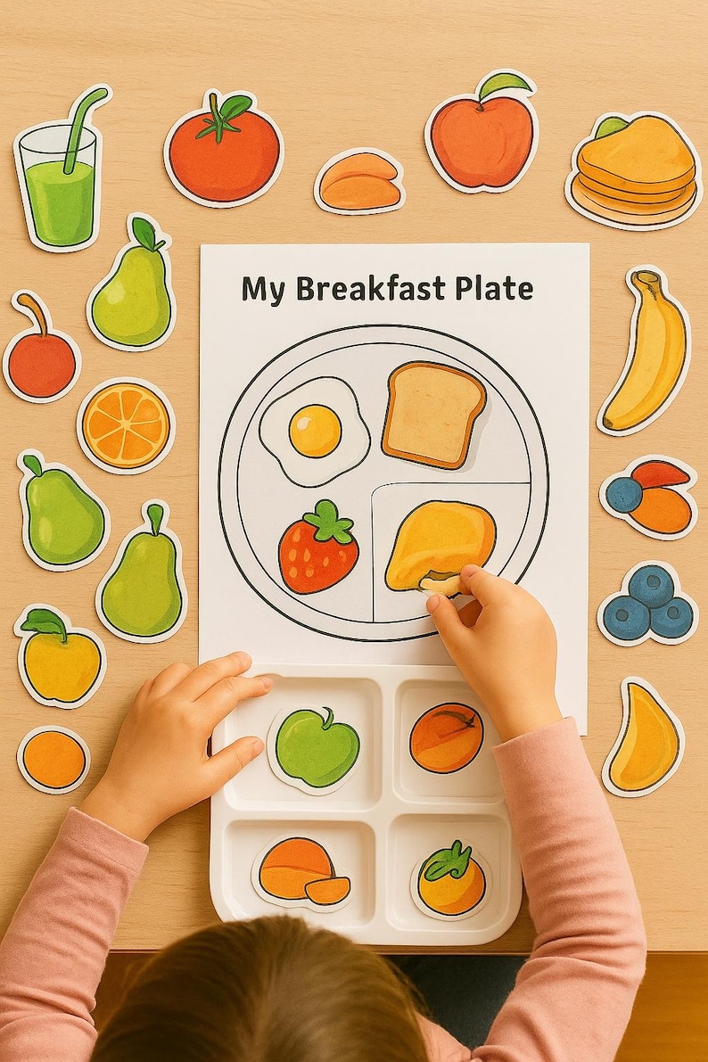 My Breakfast Plate Printable, Healthy Eating Activity, Montessori ...