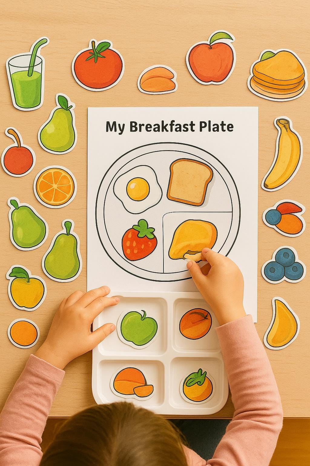 My Breakfast Plate Printable, Healthy Eating Activity, Montessori ...