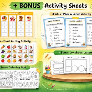 Build-a-lunchbox Printable for Kids Ages 3–6 | Food Group |preschool ...