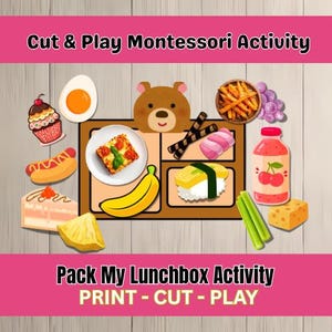 30 Page Lunchbox Activity Printable | Preschool Nutrition Worksheets ...