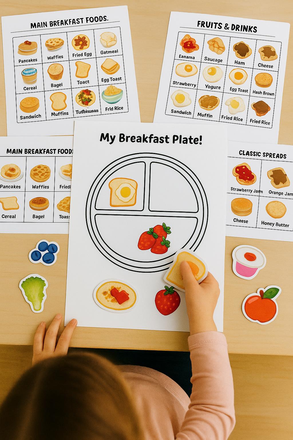 My Breakfast Plate Printable, Healthy Eating Activity, Montessori ...