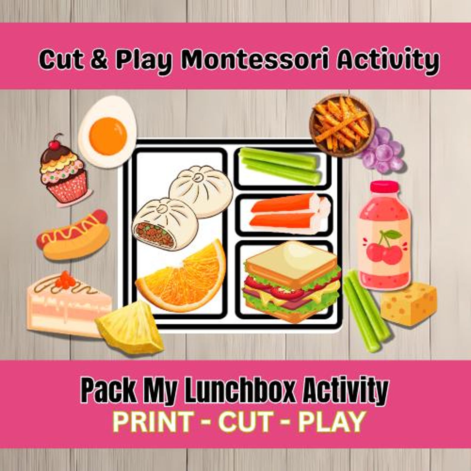 30 Page Lunchbox Activity Printable | Preschool Nutrition Worksheets ...