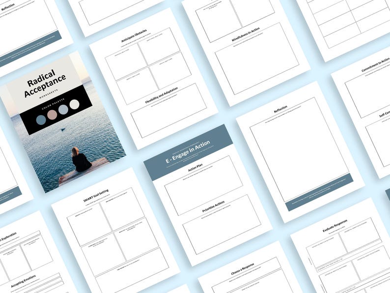Radical Acceptance Worksheet | DBT Skills Workbook Printable ...