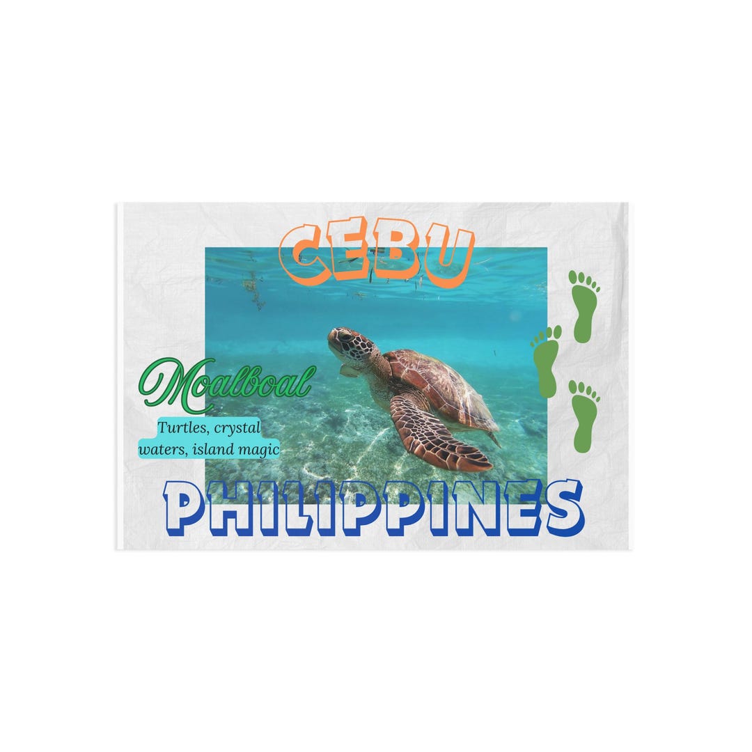 Moalboal Cebu Travel Postcard, Philippines, World Vintage, Iconic ...