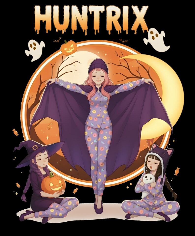 Spooky Huntrix Halloween PNG, Kpop Demon Hunters Clipart, Saja Girls ...