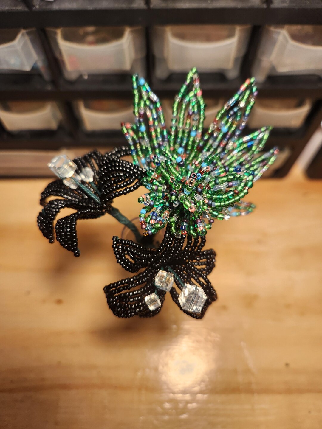 Bead Flower 420 Mom Cannabis Decor Night Rider Lily and Galaxy Dust ...