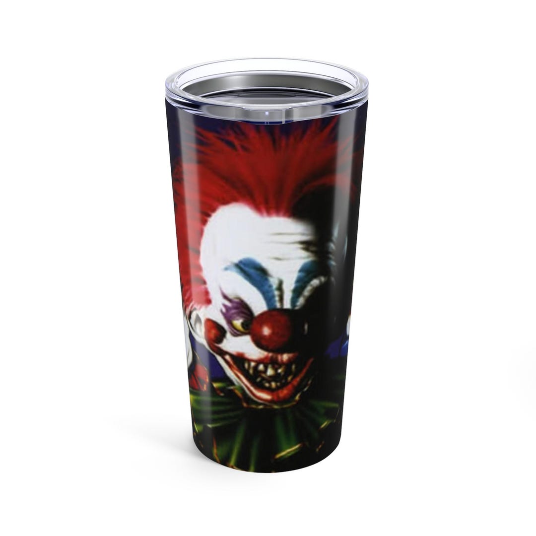 Spooky Clown Tumbler, Halloween Cup, Unique Travel Mug, Horror Fan Gift ...