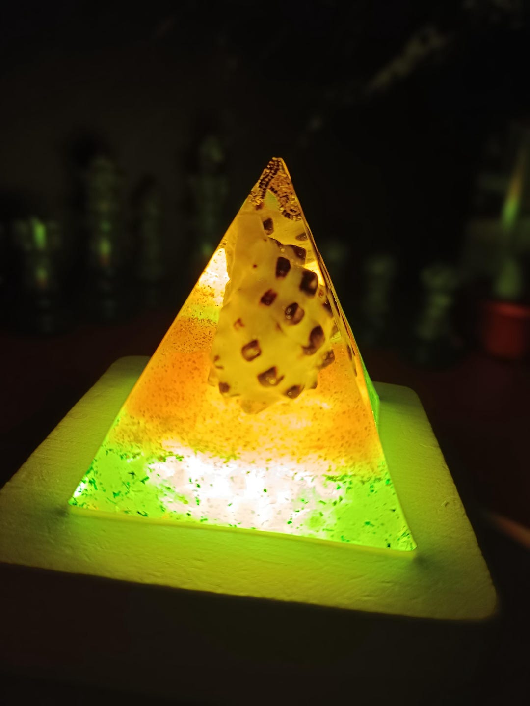Resin Pyramid Night Light – Ocean Star Design - Etsy