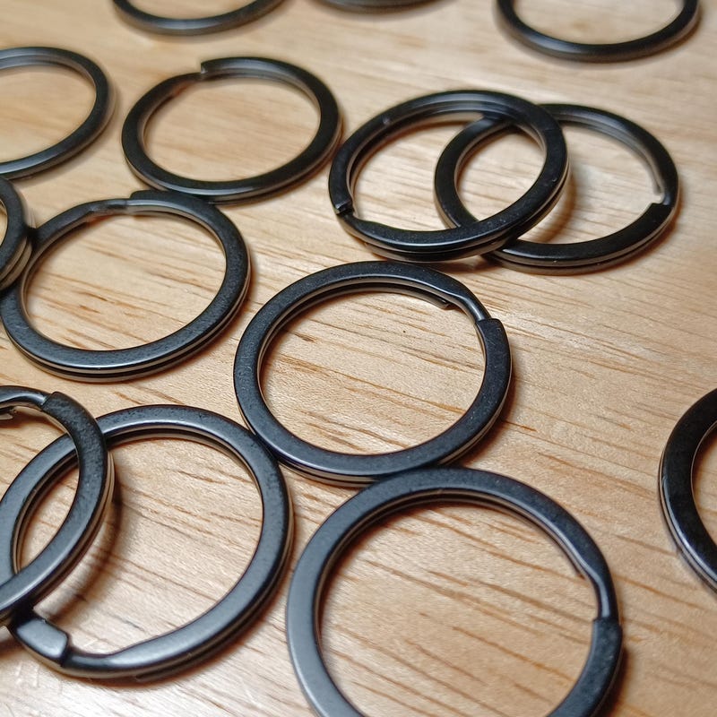 Flat Metal Key Rings - Etsy