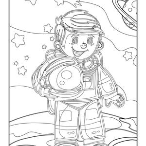 KDP Kids Space and Astronaut Coloring Book: 31 Fun Printable Pages (PDF ...