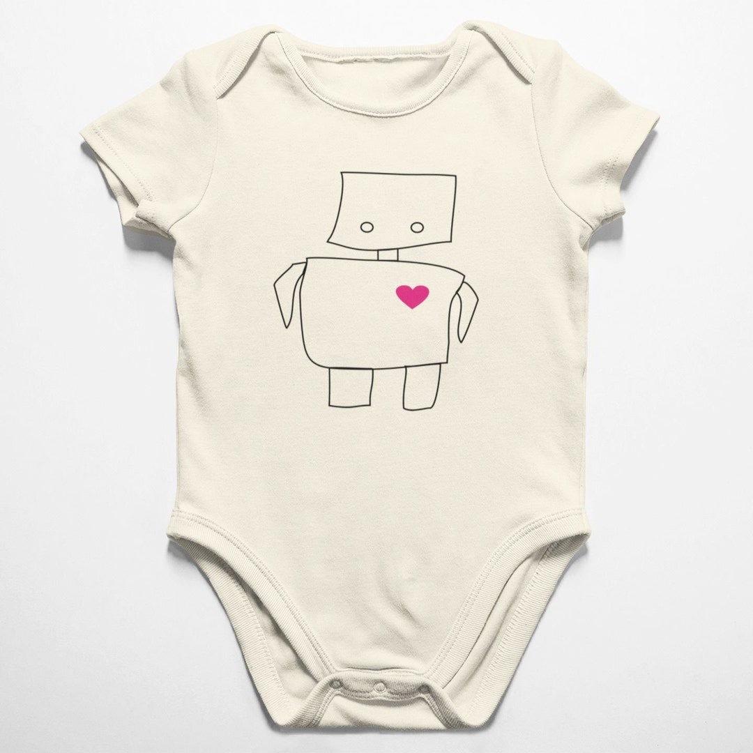 Robot Love Baby Bodysuit - Etsy