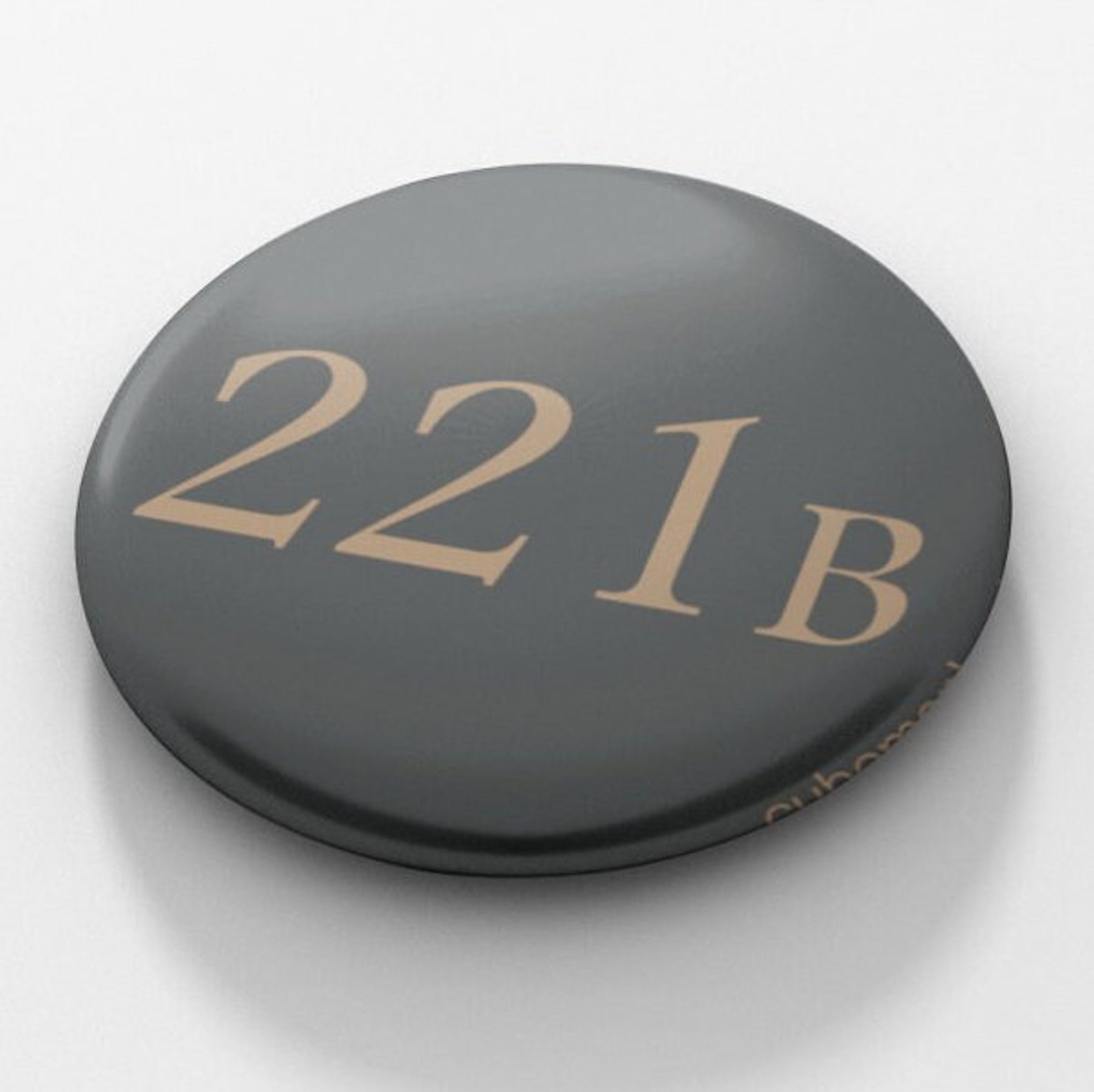 221B Sherlock-inspired 1.5 Inch Pinback Button - Etsy