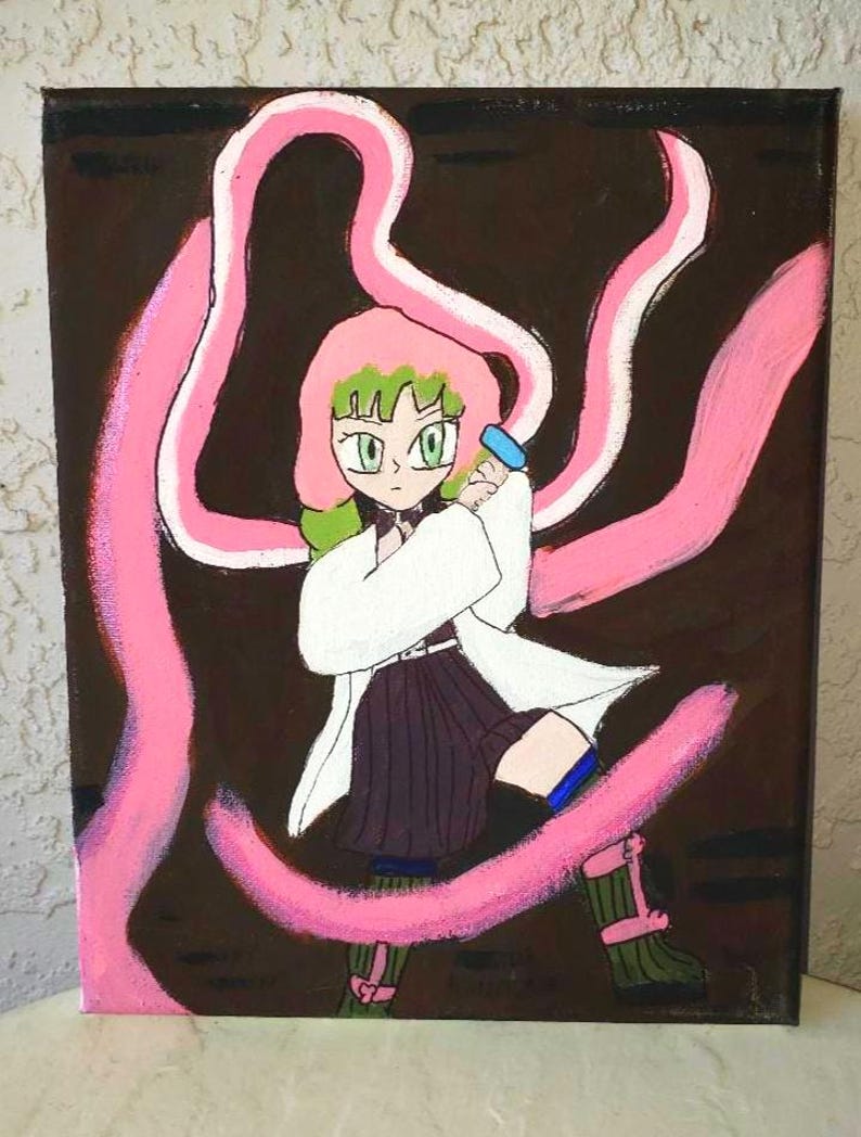 Mitsuri Kanroji Demon Slayer Canvas Painting - Etsy