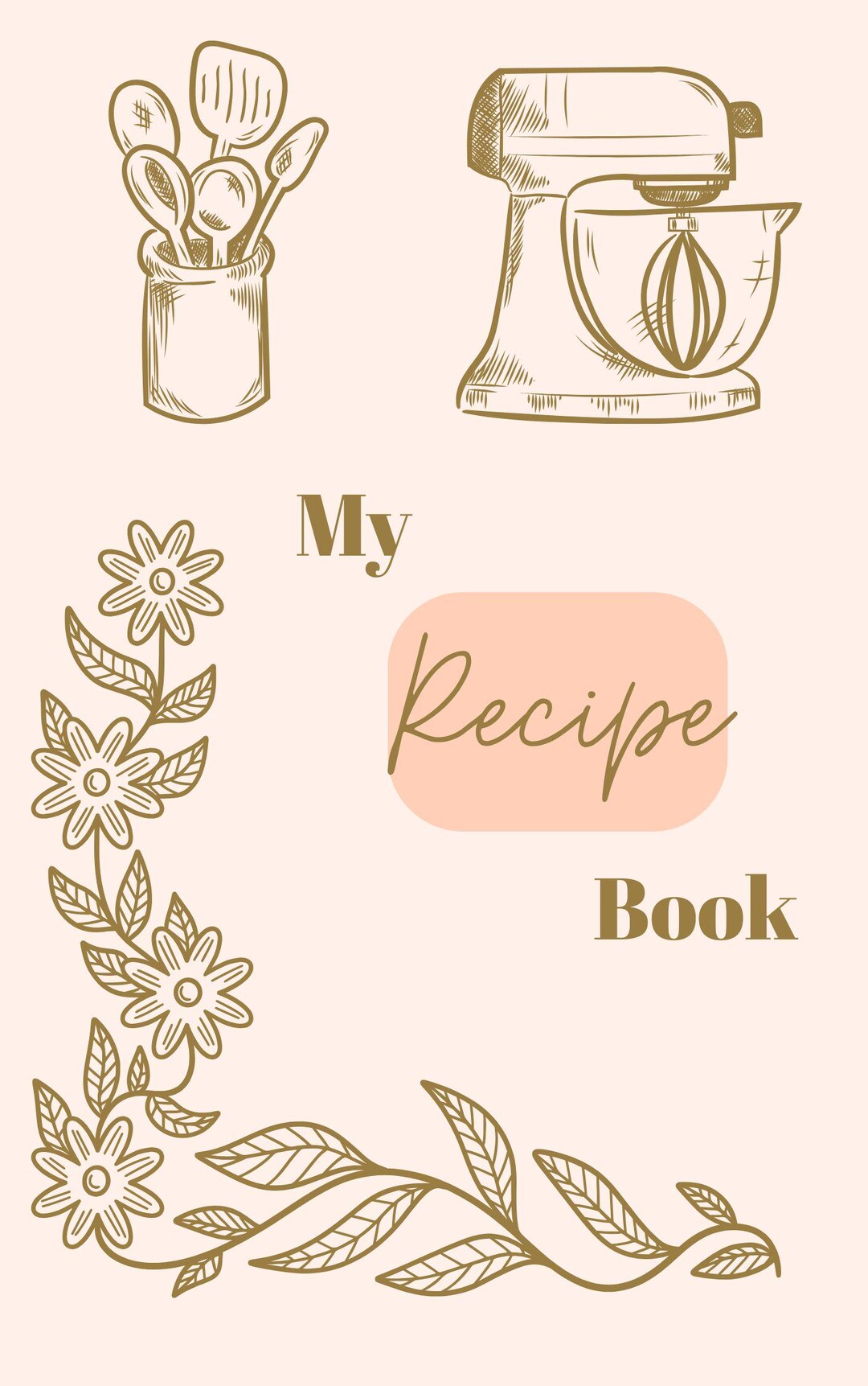 Cookbook, Recipe Book, Cover & Recipe Card - Etsy