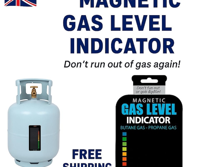 2x LPG Gas Bottle Level Indicator Magnetic Safety Gauge for BBQ Caravan ...