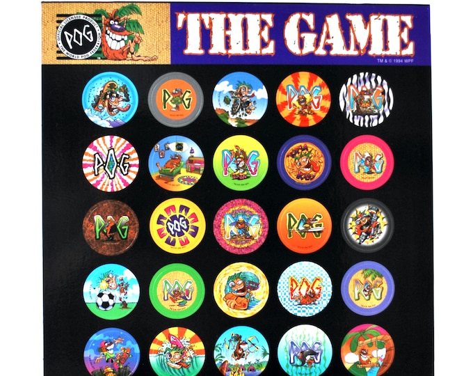 WPF POG the Game Uncut Sheets 50 Pogs 1994 - Etsy