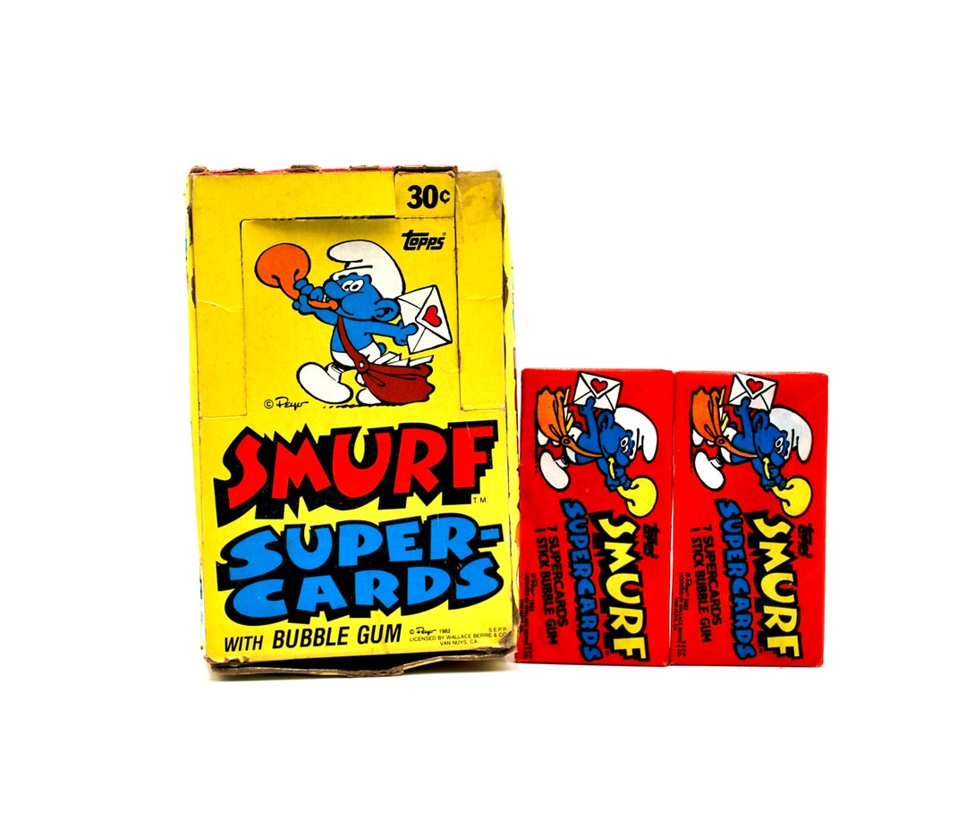 2 Packs Smurf Super Cards by Topps 1982 Peyo - Etsy