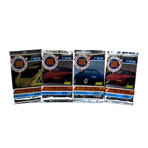 4 Packs of 100 Dream Cars Trading Cards Collector's Series 2 Vintage ...