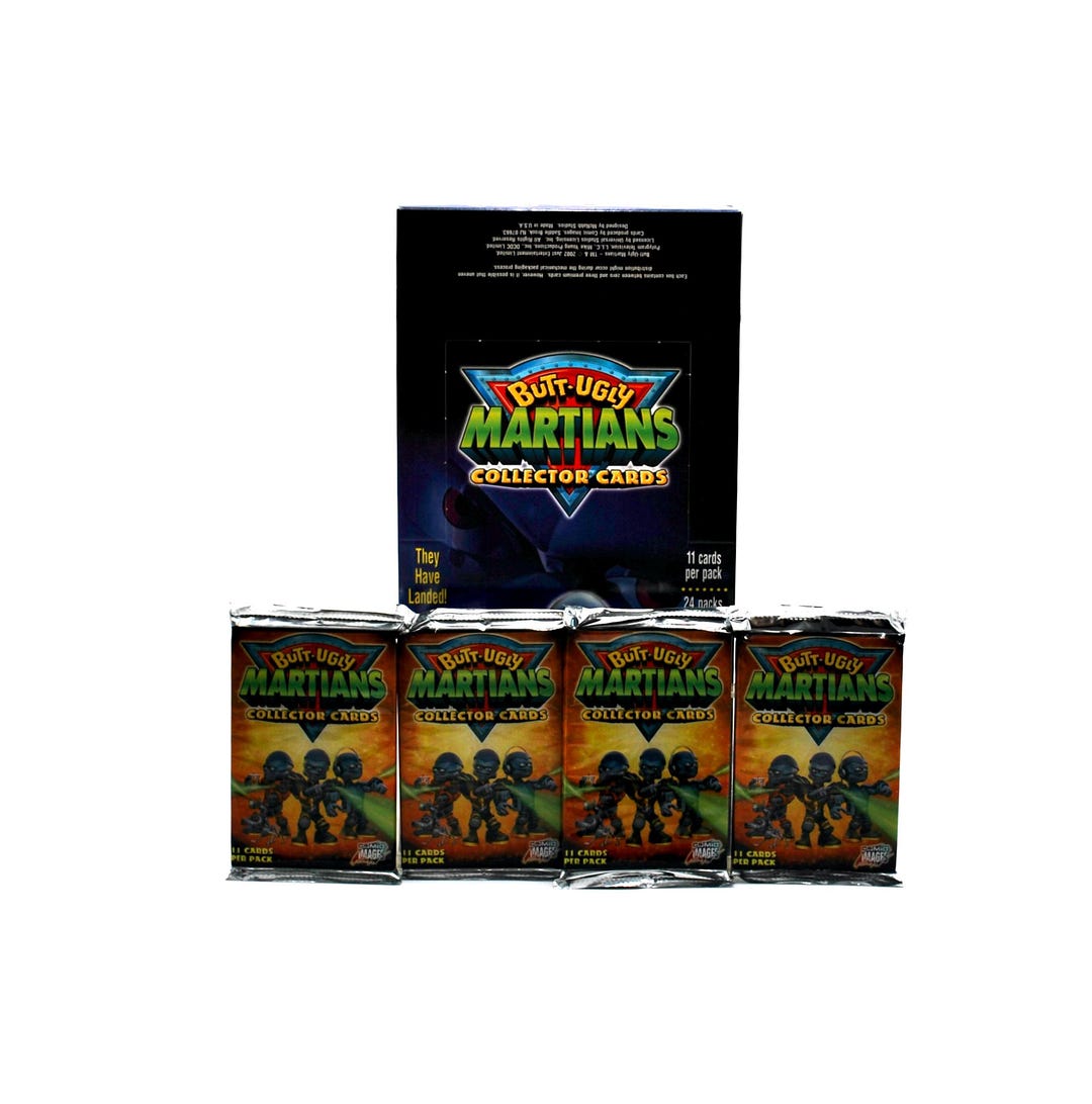 4 Packs Butt Ugly Martians Collector Cards by Comic Images 2002 - Etsy