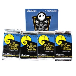 4 Packs the Nightmare Before Christmas Trading Cards by Skybox Jack ...