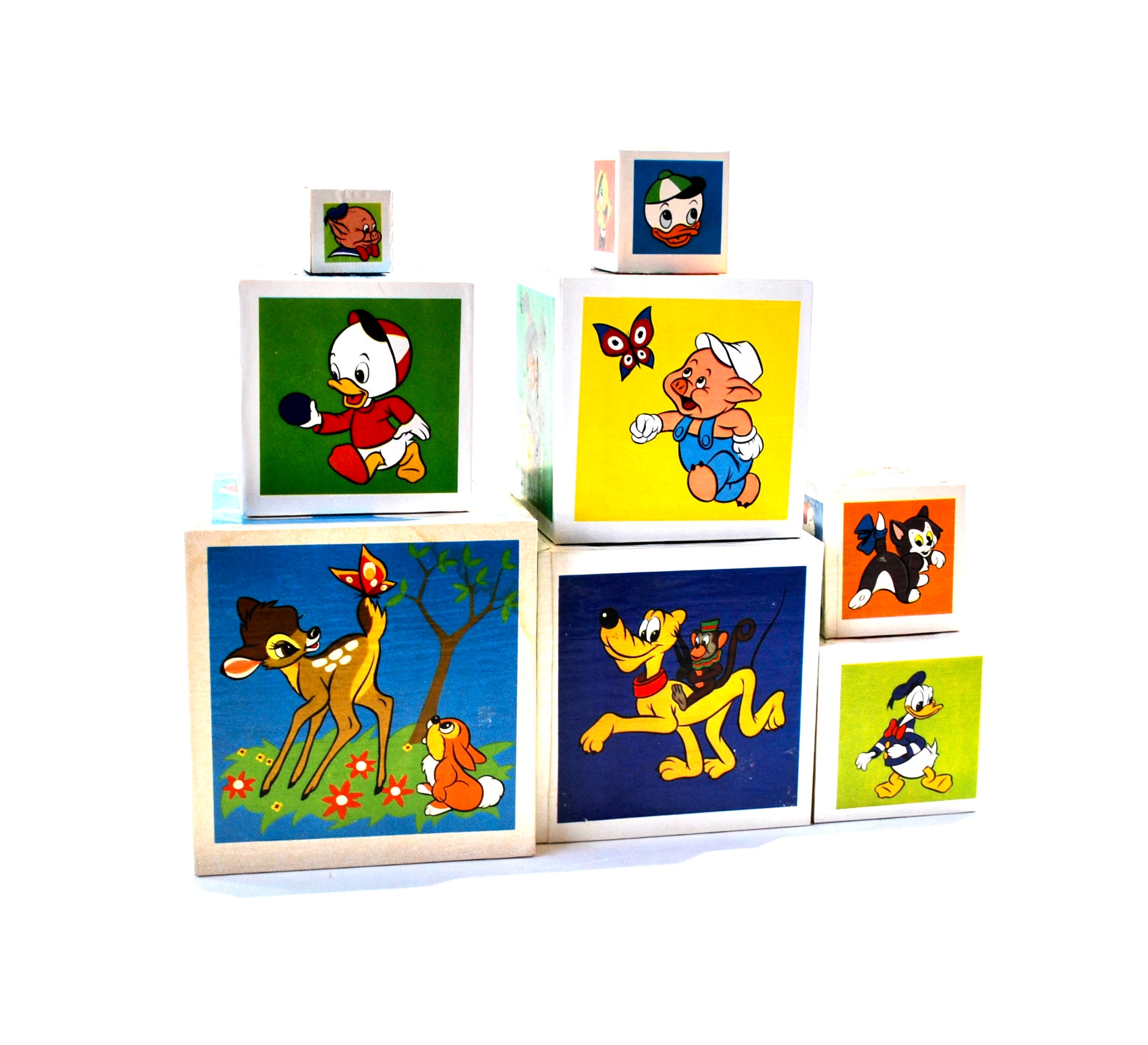 Disney Stackable Blocks Mickey Mouse Made in West Germany IOB | Etsy