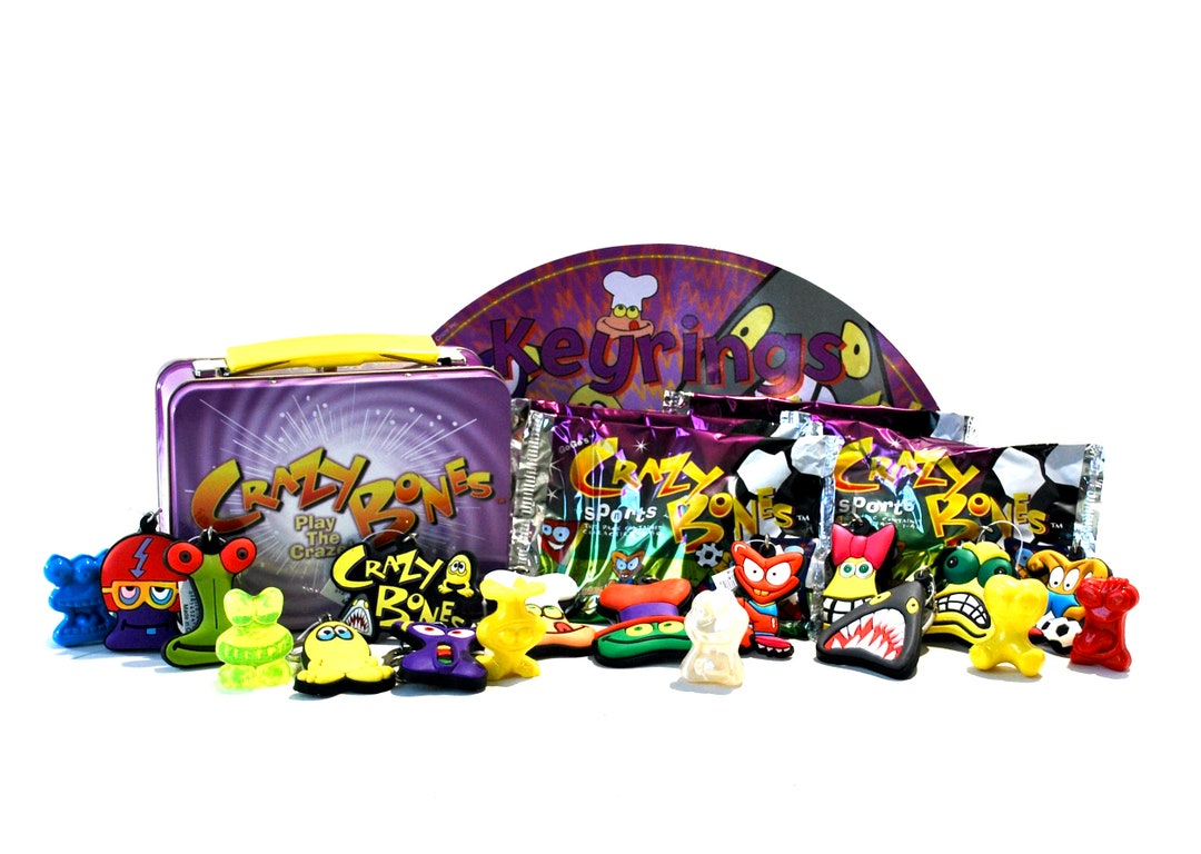Crazy Bones Collection Includes Collectors Tin, 3 Sealed Packs ...