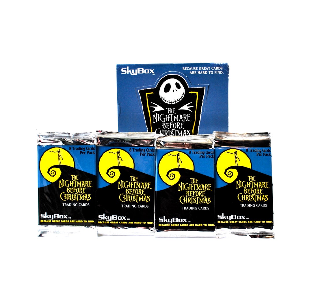 4 Packs the Nightmare Before Christmas Trading Cards by Skybox Jack ...