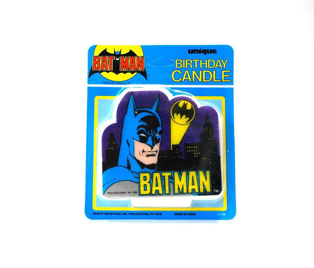 Batman Birthday Candle 1991 - Etsy