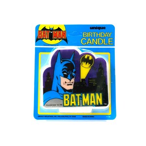 Batman Birthday Candle 1991 - Etsy