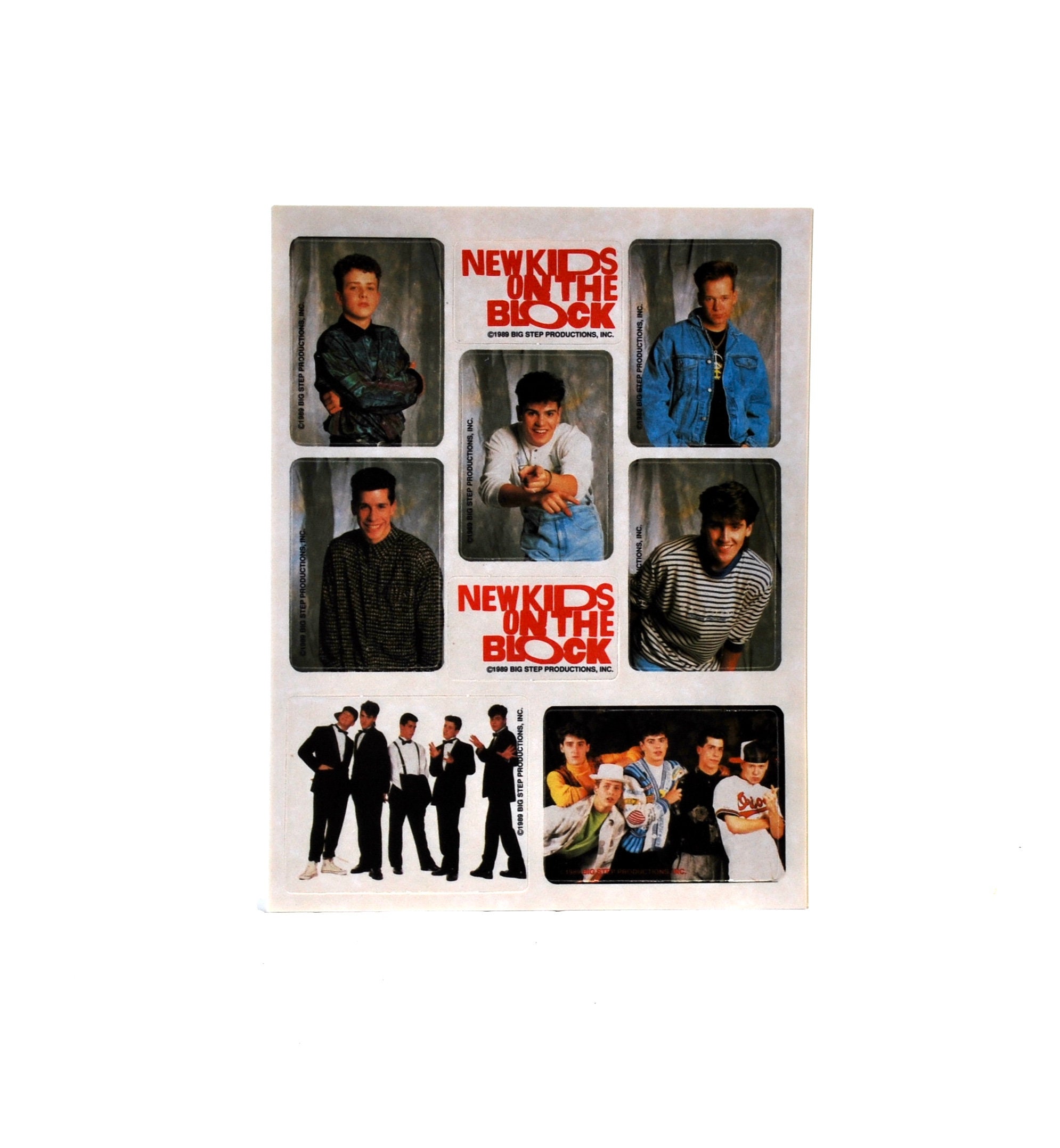 10 New Kids on The Block Sticker Sheets 1989 Boy Band NKOTB - Etsy 日本