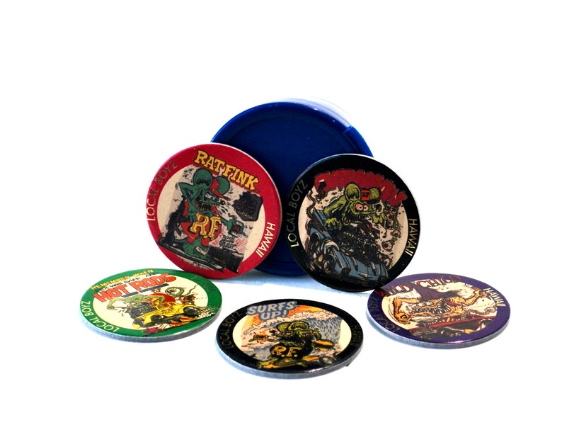 Rat Fink Pog Collection With Container Hawaii Local Boyz - Etsy