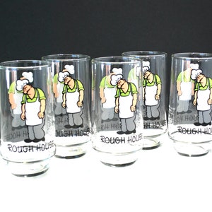 Rough House From Popeye Drinking Glass Set 1975 Coca-cola Kollect-a-set ...