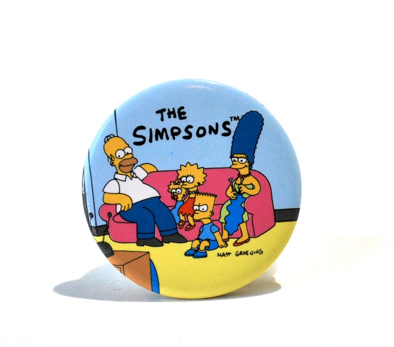 Simpsons Button Collection Set of 7 New Old Stock Bart Homer | Etsy