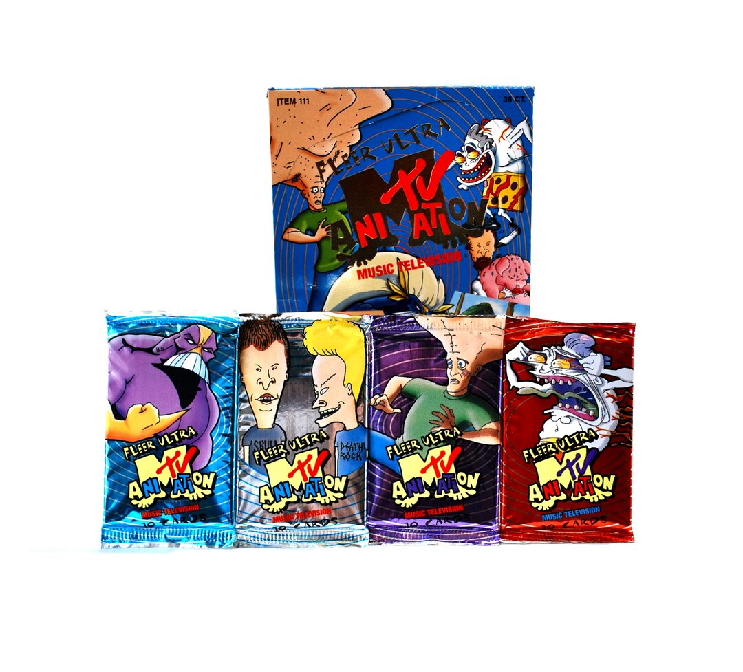 4 Packs MTV Animation Cards Beavis & Butt-head/the Head/the Maxx/the ...