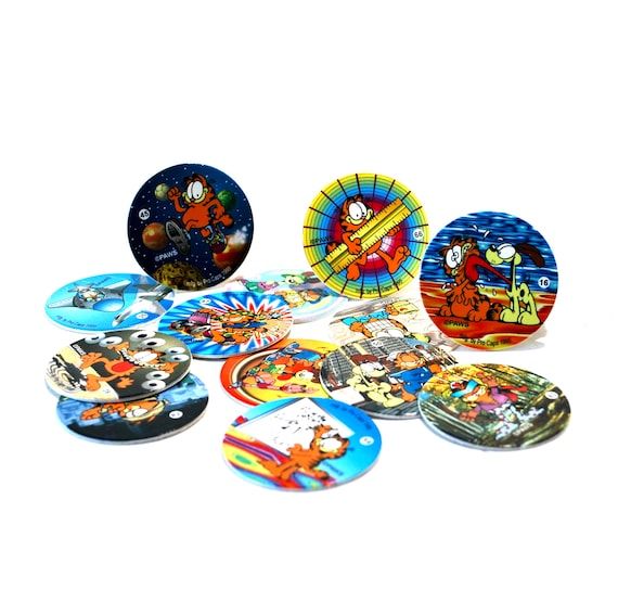 15 Garfield Pogs & Container 1995 Pro Caps Jim Davis - Etsy