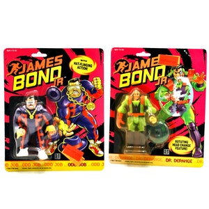 James Bond Jr Figures Dr. Derange & Odd Job Hasbro 1991 - Etsy