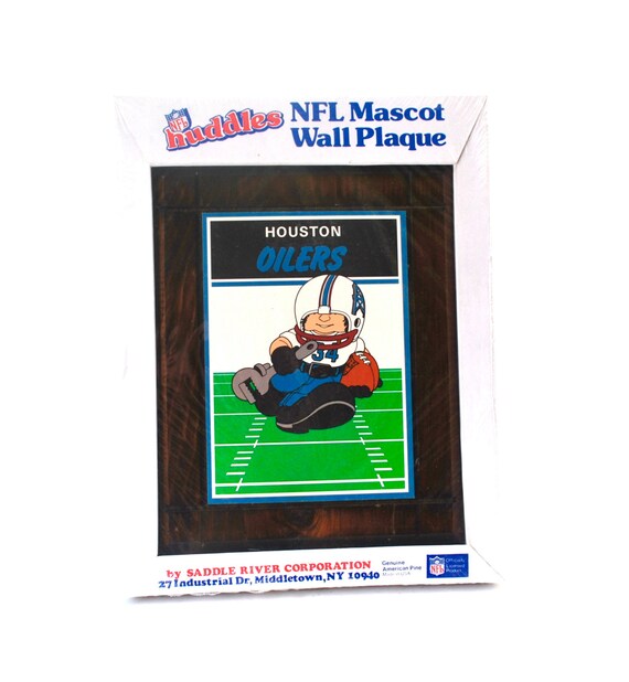 NFL Houston Oilers Huddles Wall Plaque Sealed | Etsy