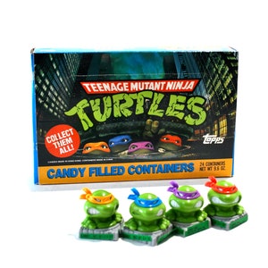 Teenage Mutant Ninja Turtles Candy Containers Set of 4 Topps Candy 1991 ...