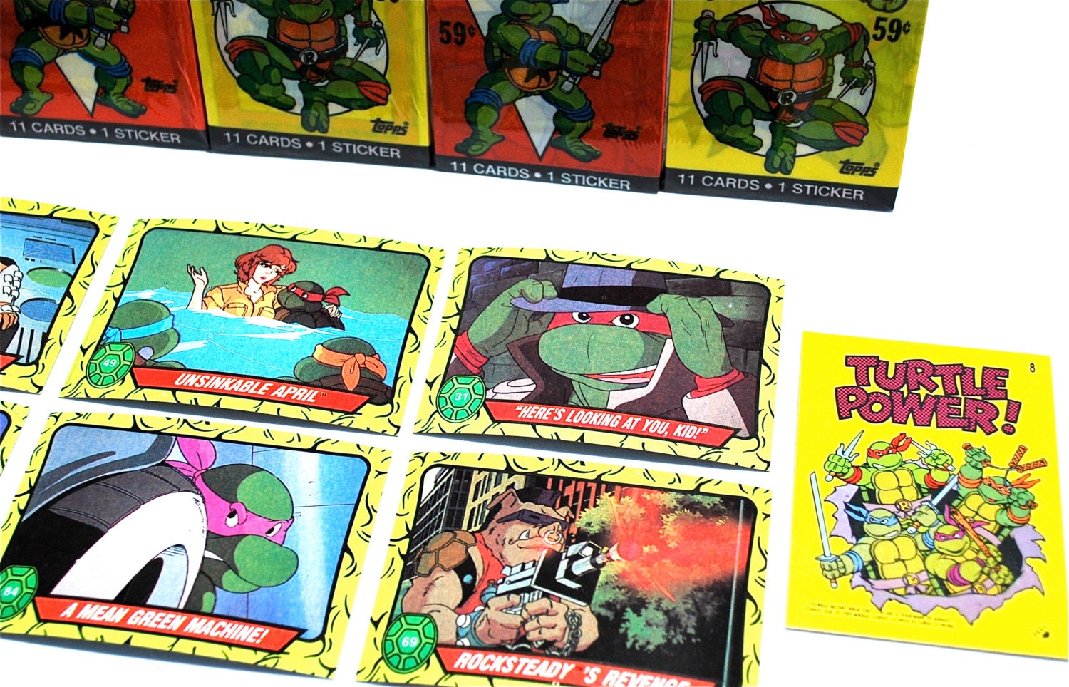 4 Packs of Teenage Mutant Ninja Turtles Cards & Stickers Jumbo - Etsy