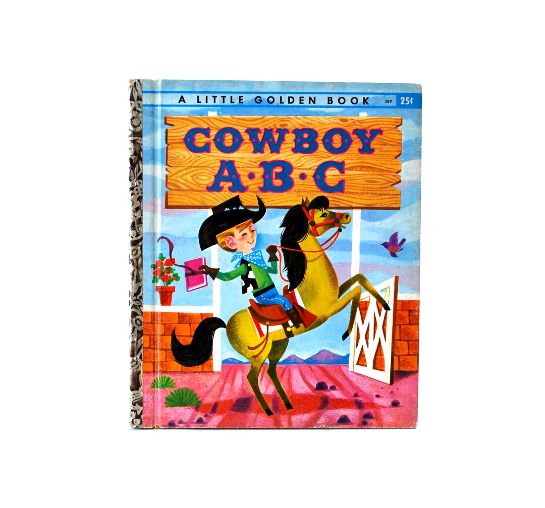 Little Golden Book Cowboy ABC - Etsy