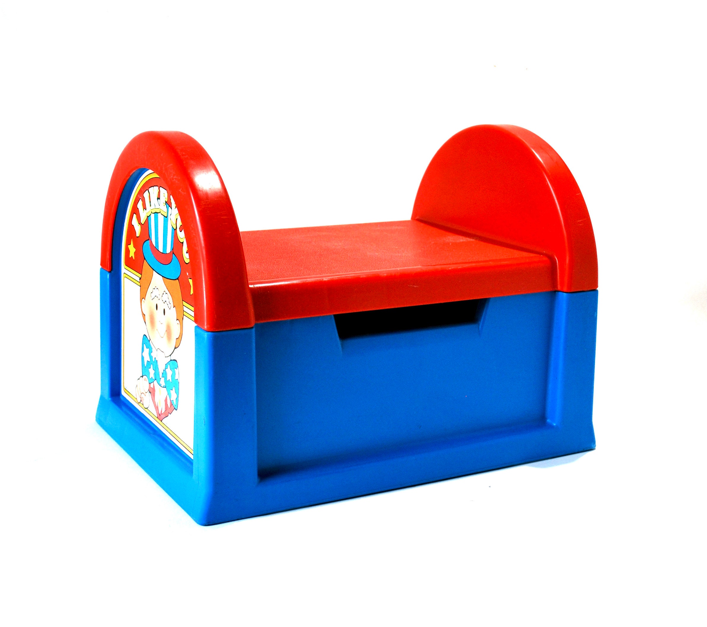 Fisher Price Step Stool Mailbox 1984 Red & Blue Mailman | Etsy