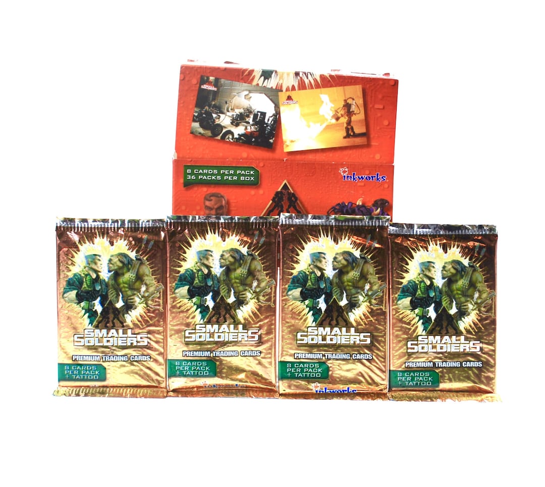 4 Packs Small Soldiers Trading Cards by Inkworks Gorgonites Commando ...