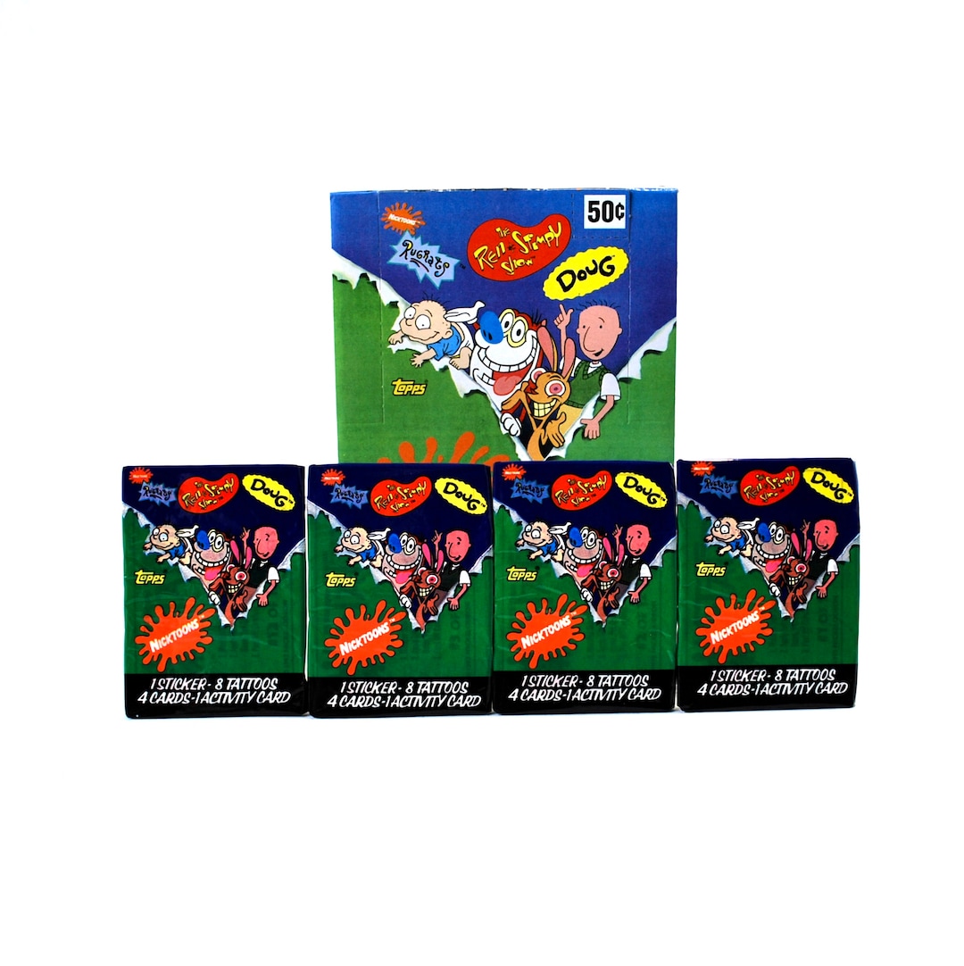4 Packs of Nicktoons Activity Cards and Stickers by Topps Includes ...