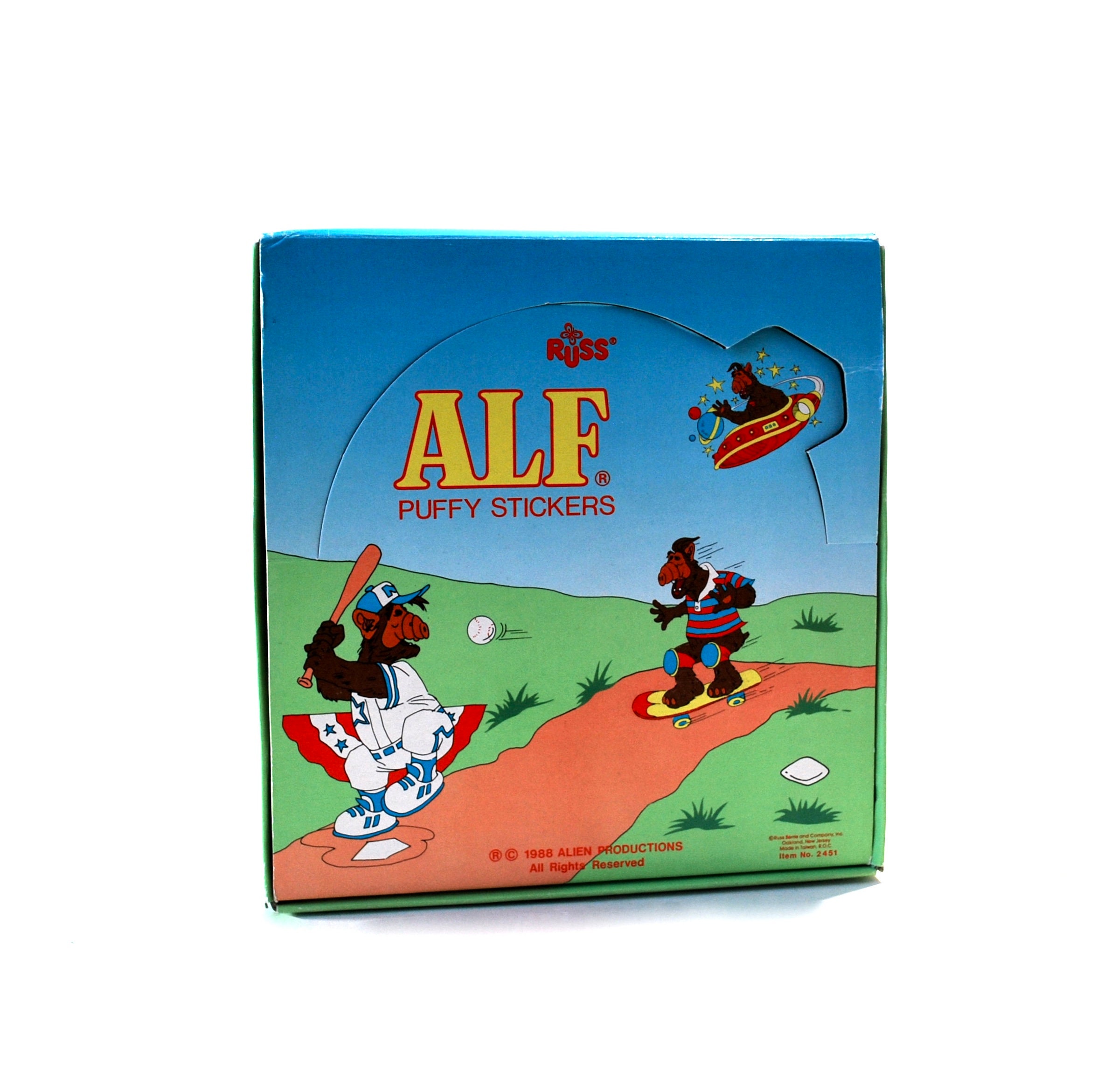 Alf Puffy Stickers by Russ Old Stock 1987 Melmac Alien Productions - Etsy