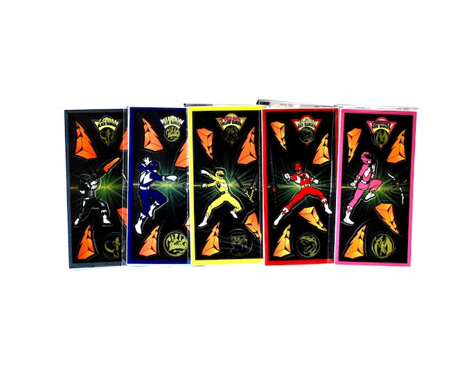 5 Power Rangers Decal Packs Complete Set 1993 Saban Toys - Etsy