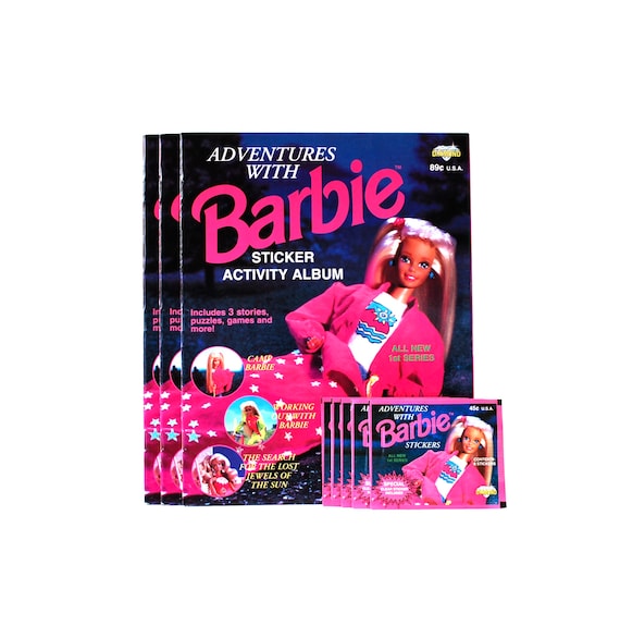 Adventures With Barbie Sticker Activity Album & 10 Sticker | Etsy