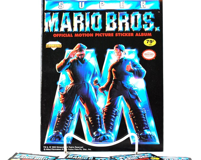 Super Mario Bros. Motion Picture Sticker Album & 10 Sticker Packs - Etsy