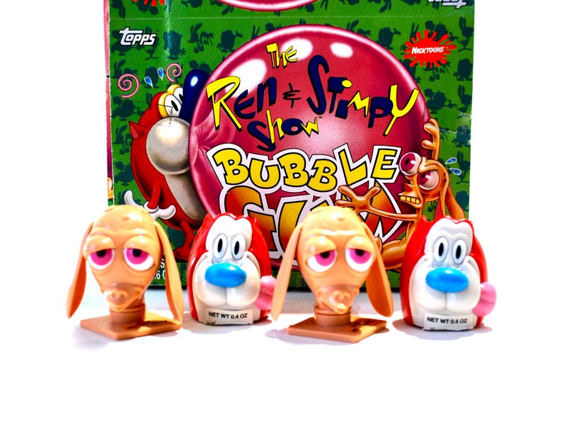 Ren & Stimpy Bubble Gum Candy Containers Nickelodean 1993 - Etsy