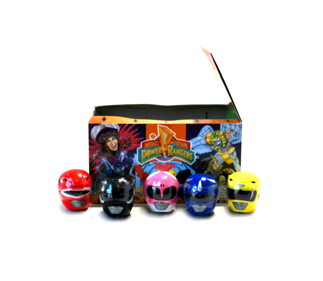 Mighty Morphin Power Rangers Candy Helmets & Collectible Figures by ...